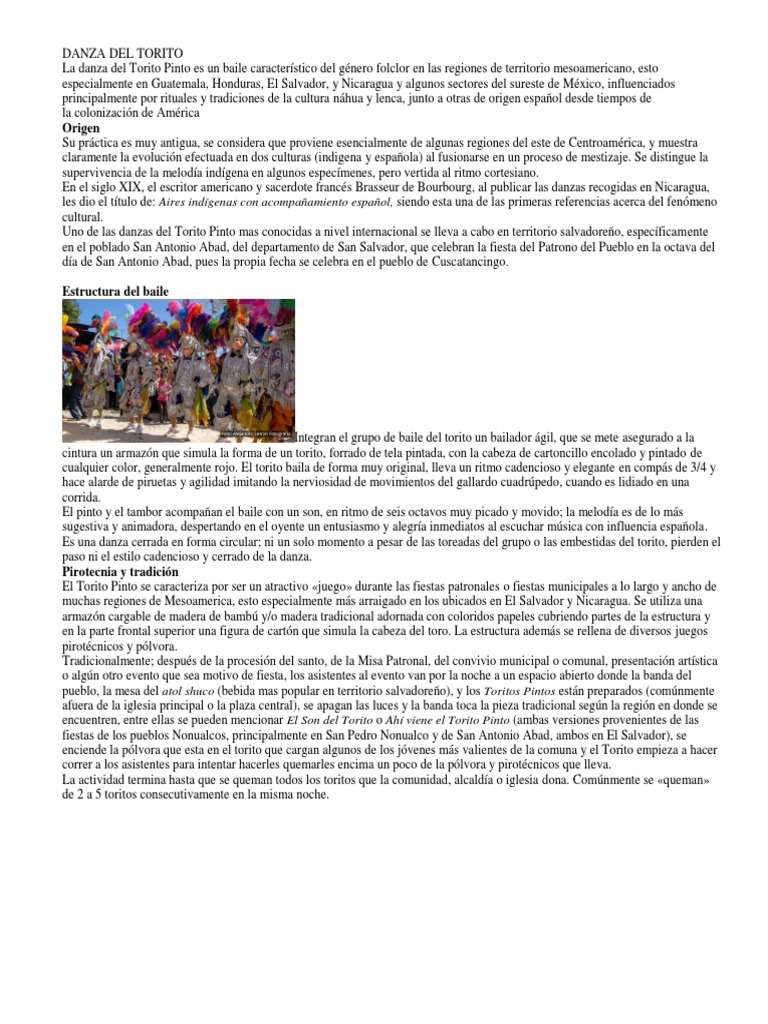 Danza Del Torito | PDF | Corrido | Valses