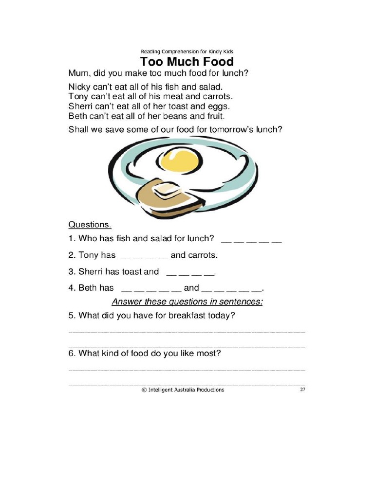 Comprension Lectora Ingles Pdf