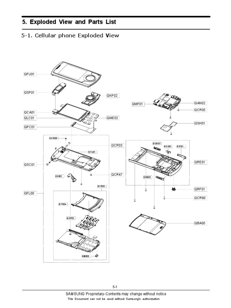 Exploded View and Parts List | PDF