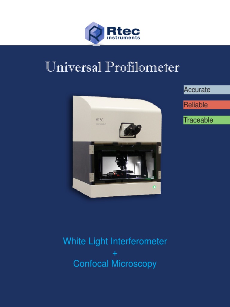 3D Profilometer Brochure Rtec2018 | PDF | Interferometry | Confocal ...