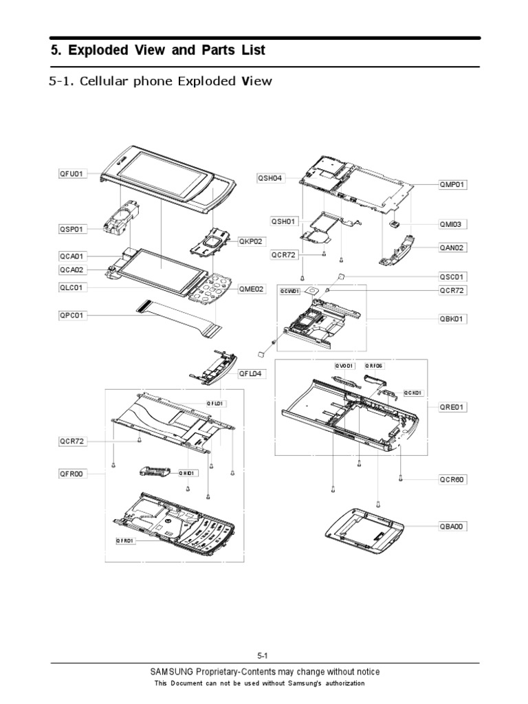 Exploded View and Parts List | PDF