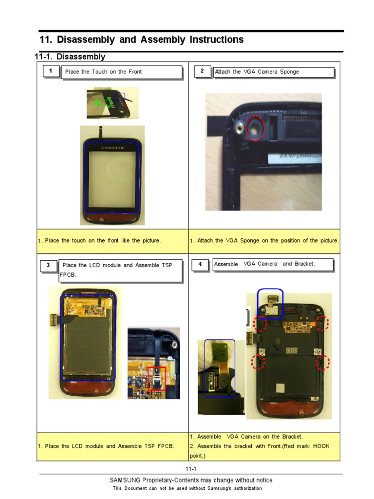 Disassembly and Assembly Instructions | PDF | Manufactured Goods