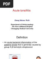 Acute Exudative Tonsillitis Guide | PDF | Immunology | Microbiology