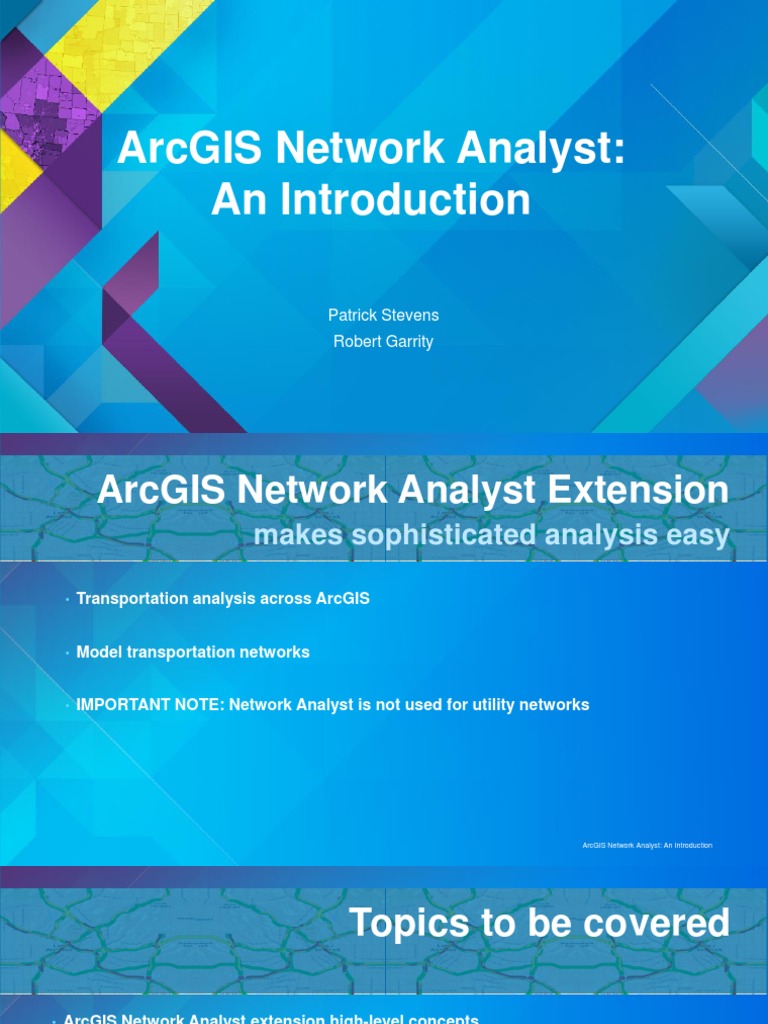 ArcGIS Network Analyst Overview | PDF | Arc Gis | Esri
