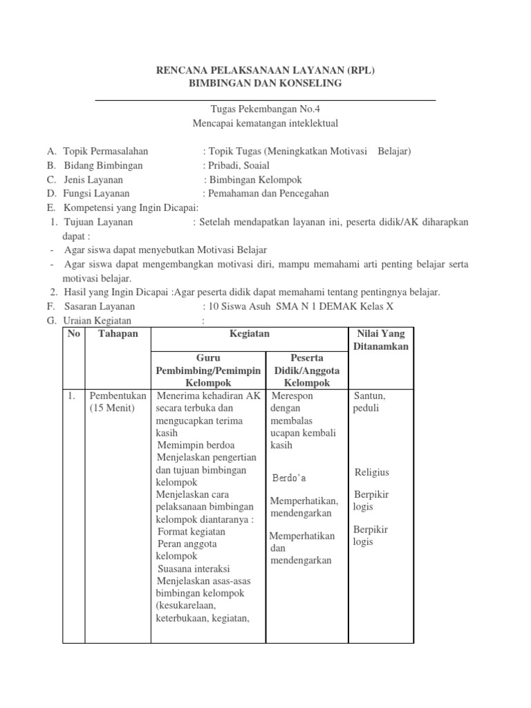 RPL Bimbingan Kelompok | PDF
