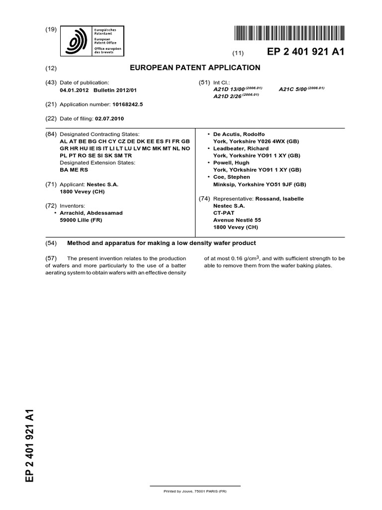 Wafer Batter | PDF | Batter (Cooking) | Baking