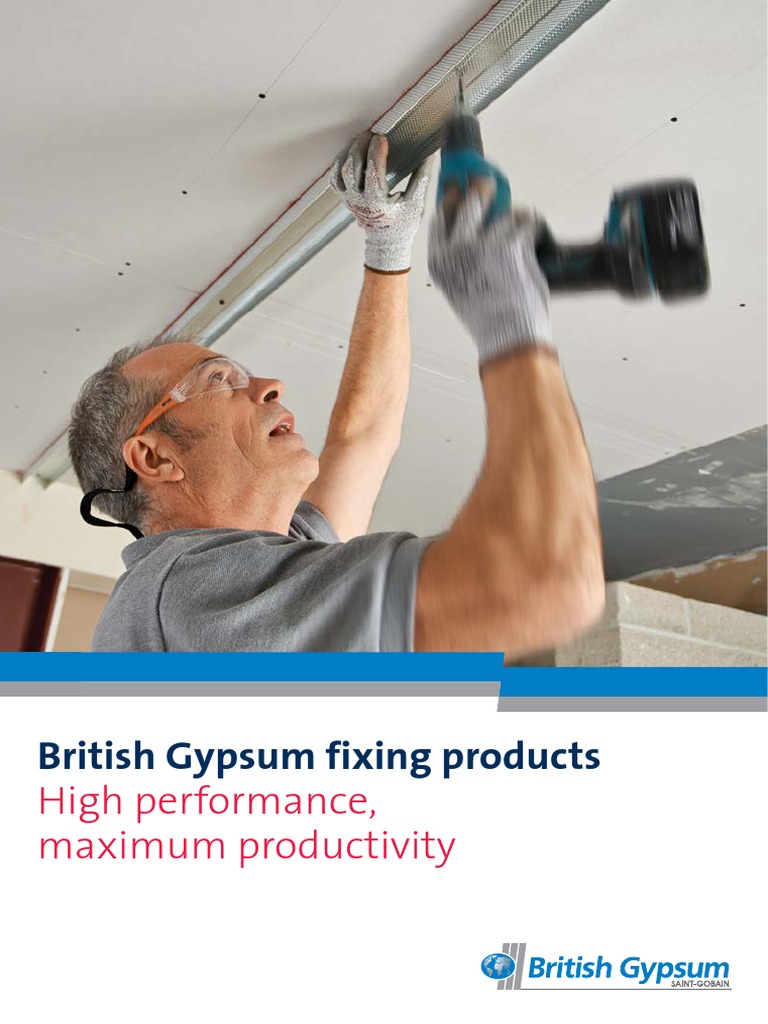 British Gypsum Fixing Products Range Leaflet | PDF | Drywall | Framing ...