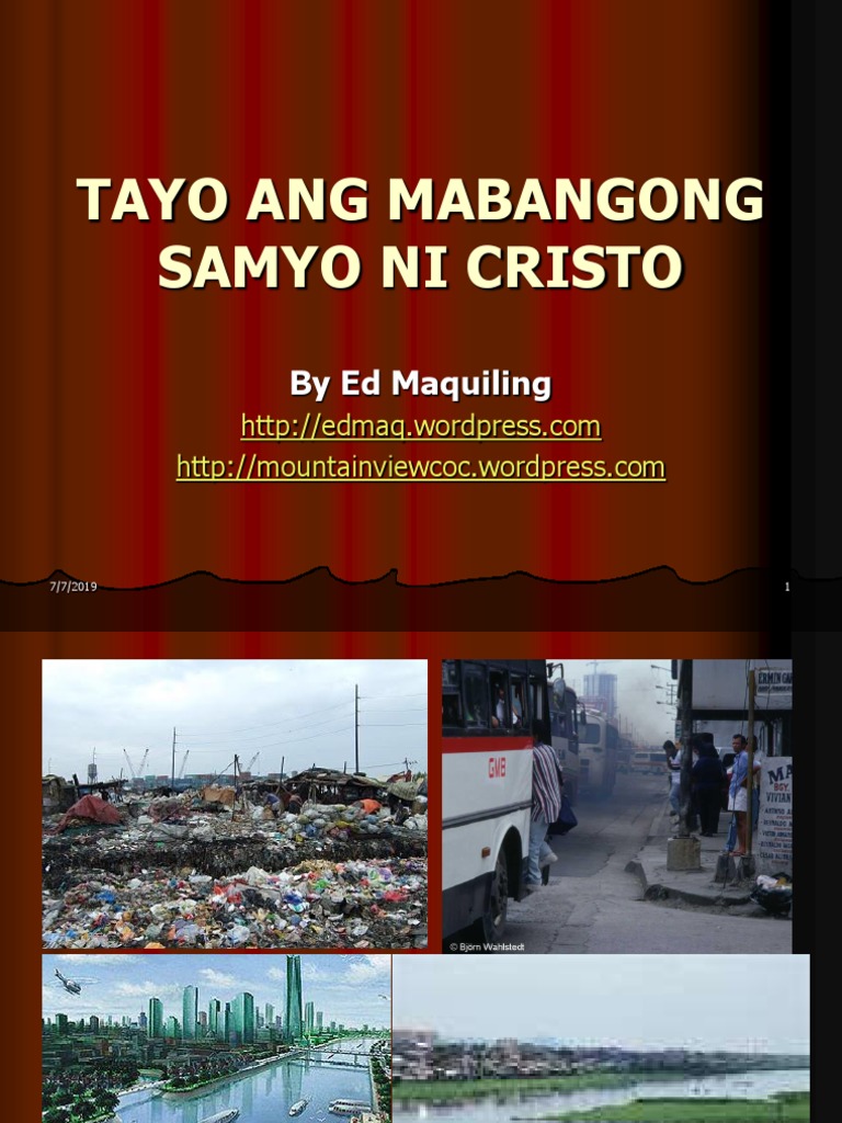 Tayo Ang Samyo NG Diyos 1 | PDF