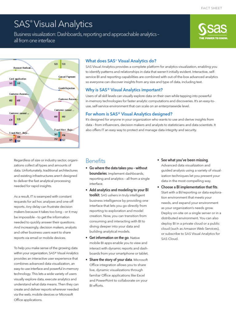 SAS Analytics | PDF | Sas (Software) | Mobile App