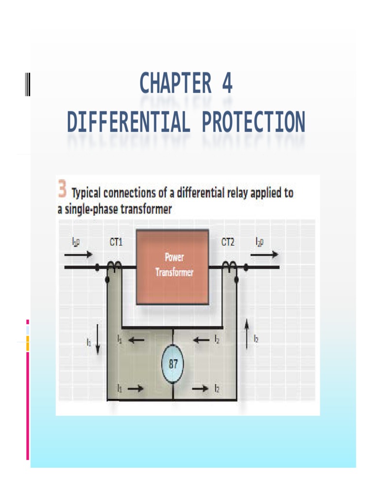Chapter 4 Differential Protection | PDF | Transformer | Inductor