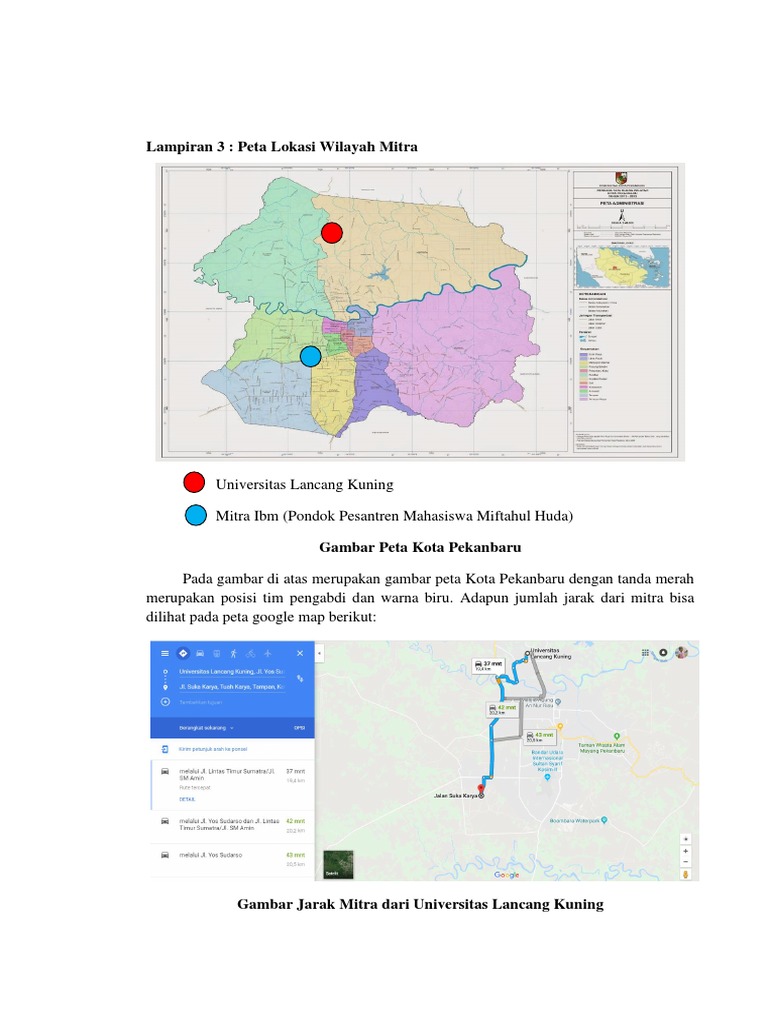 Lampiran 3 Peta Lokasi Mitra | PDF | Komputer