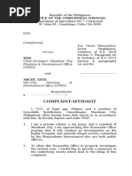 Affidavit Complaint For E-Libel Format | PDF | Defamation | Justice