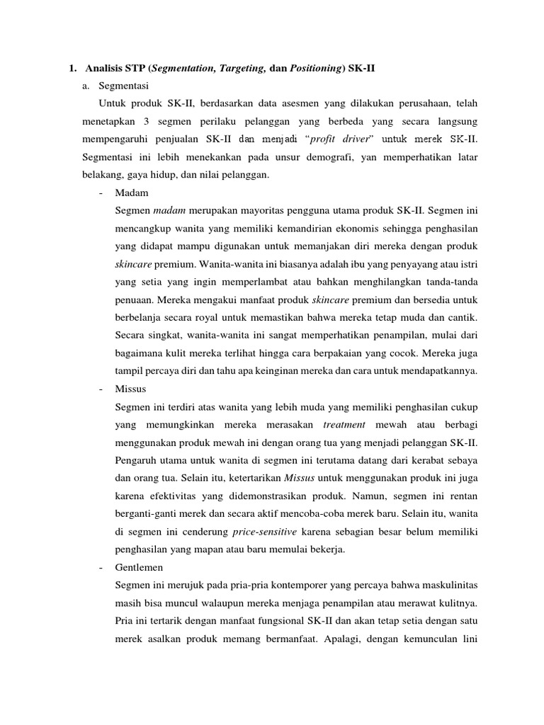 Analisis Segmentation | PDF