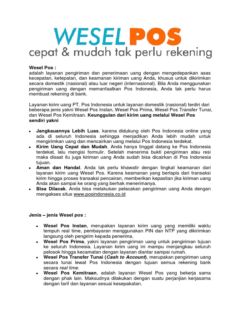 Wesel Pos | PDF