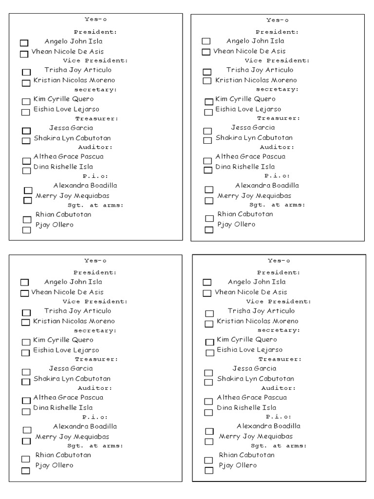 Yes o Election | PDF