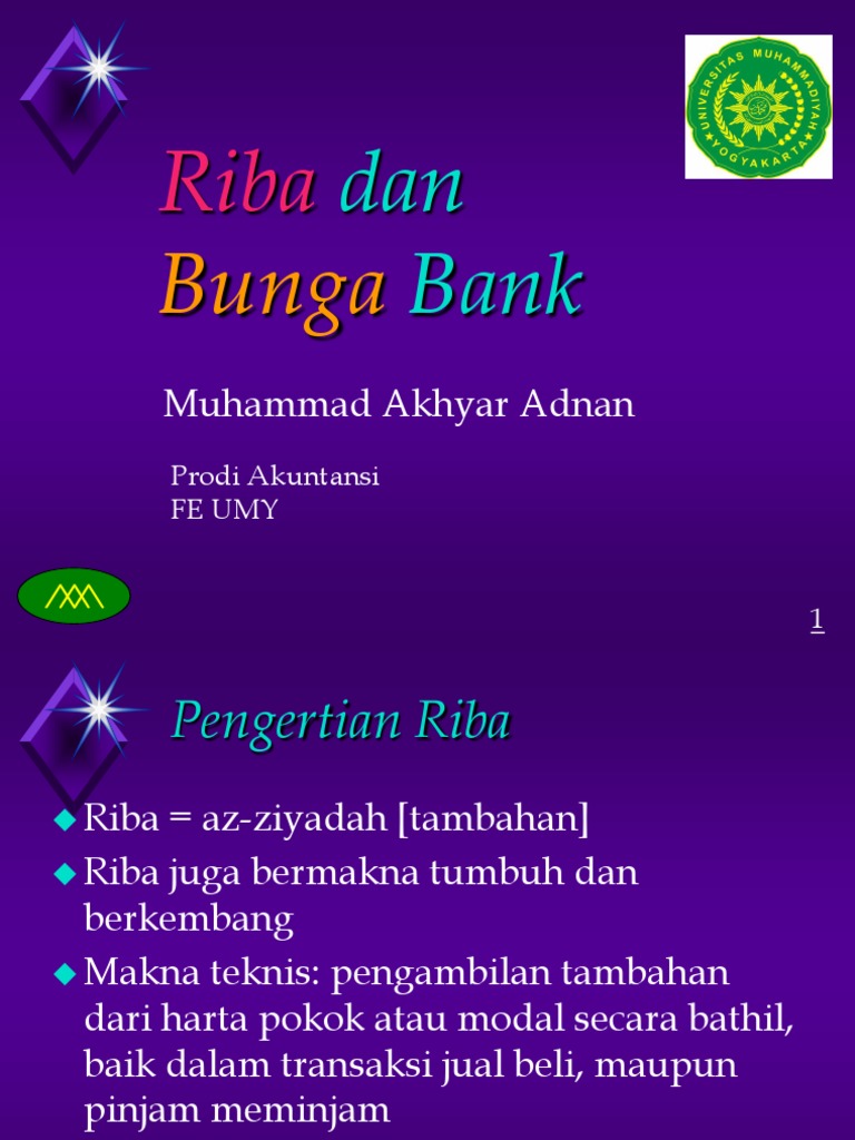 Riba Dan Bunga Bank | PDF