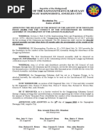 SK Resolution | PDF | Philippines | Government