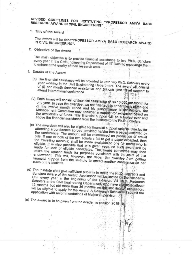 Amiya Basu Research Award | PDF