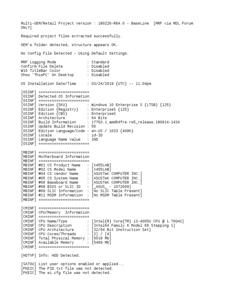Project | PDF | Booting | Windows Registry
