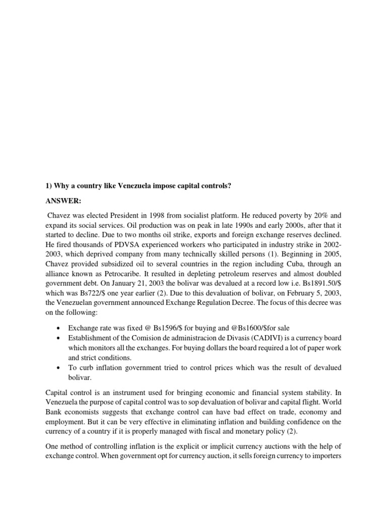 Case Study Venezuela International Finance | PDF | American Depositary ...