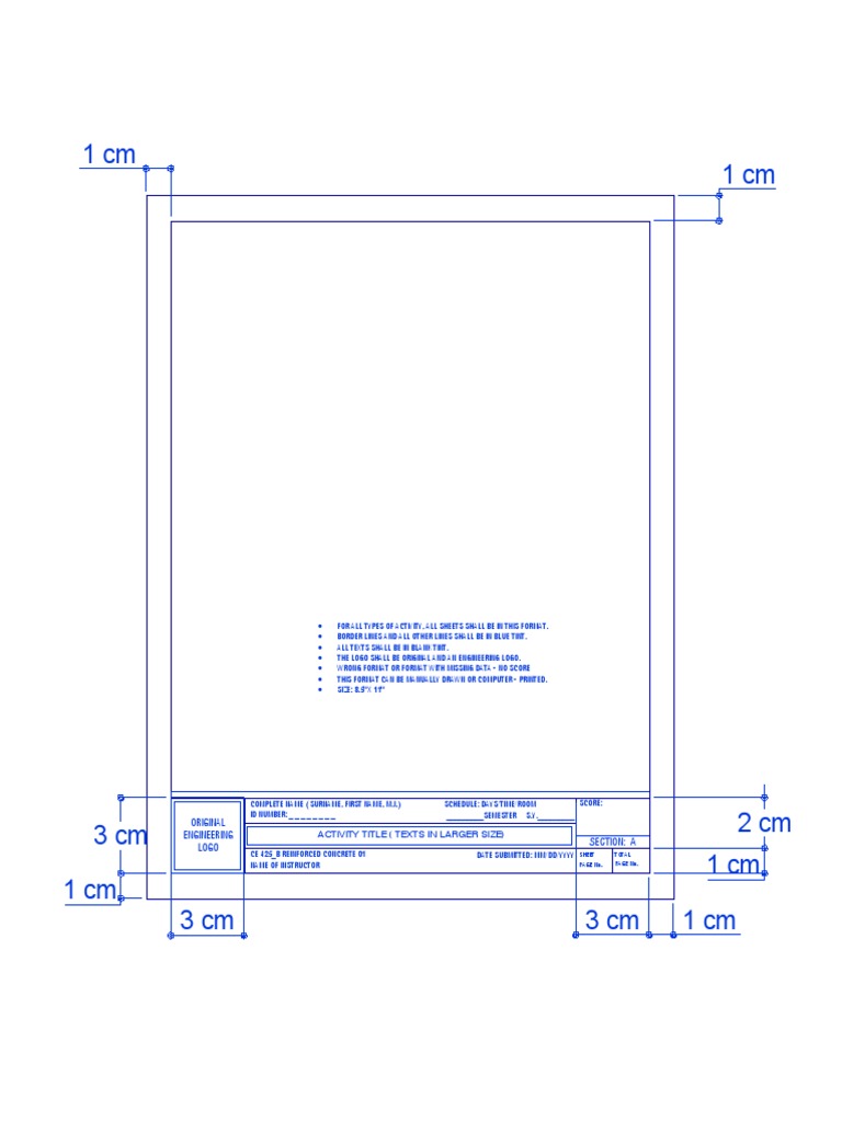1 CM 1 CM: Original Engineering Logo Section: A | PDF