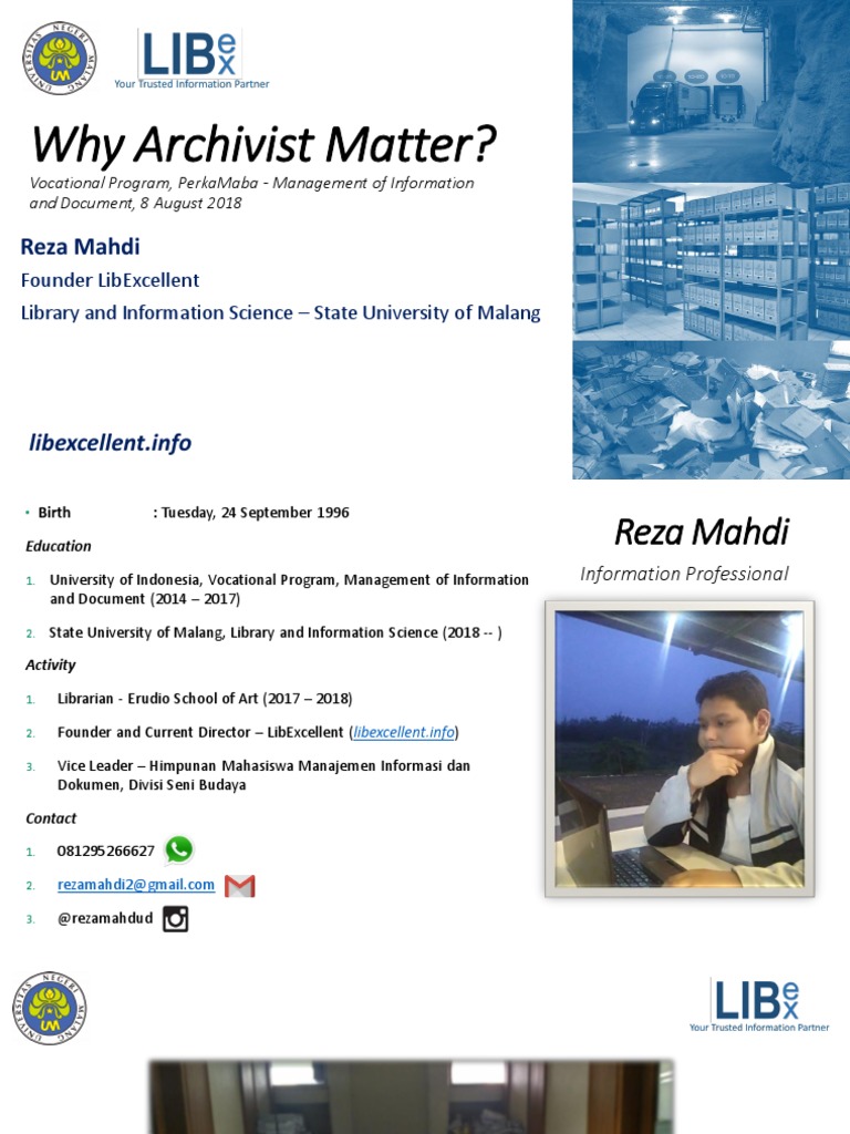 Why Archivist Matter | PDF | Archivist | Information Science
