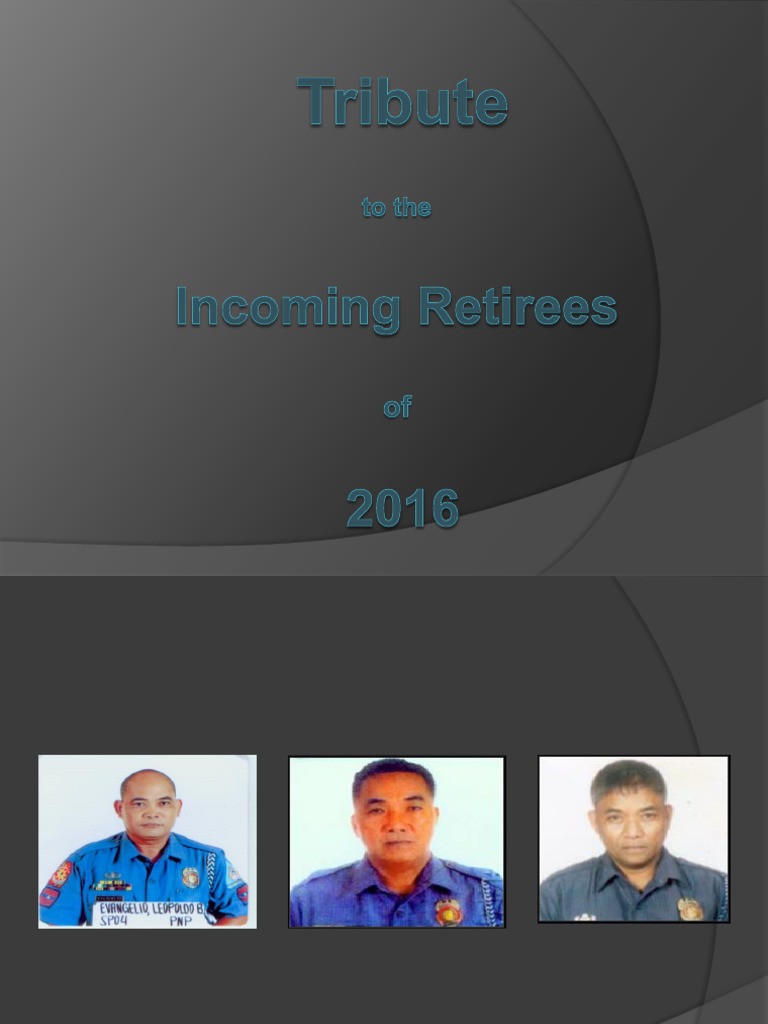 Retirement Tribute | PDF