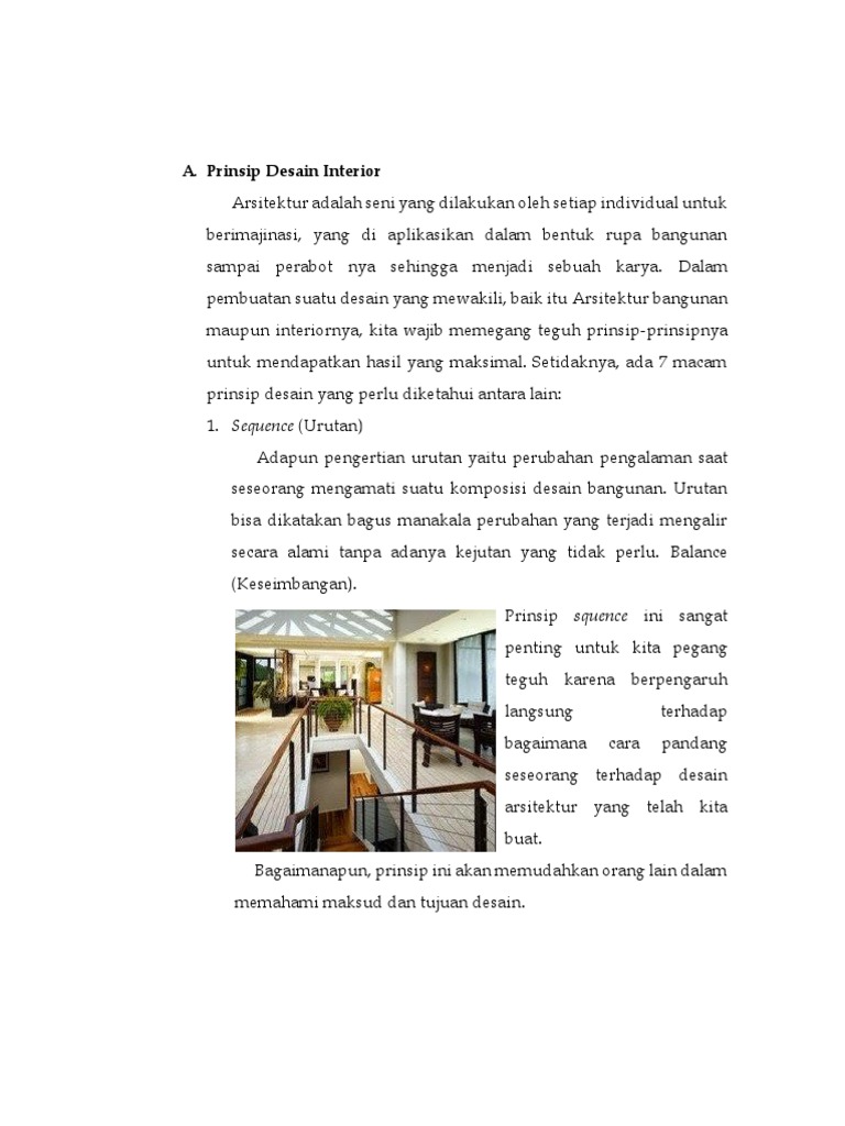 Prinsip Desain Interior (Alan Ali) | PDF