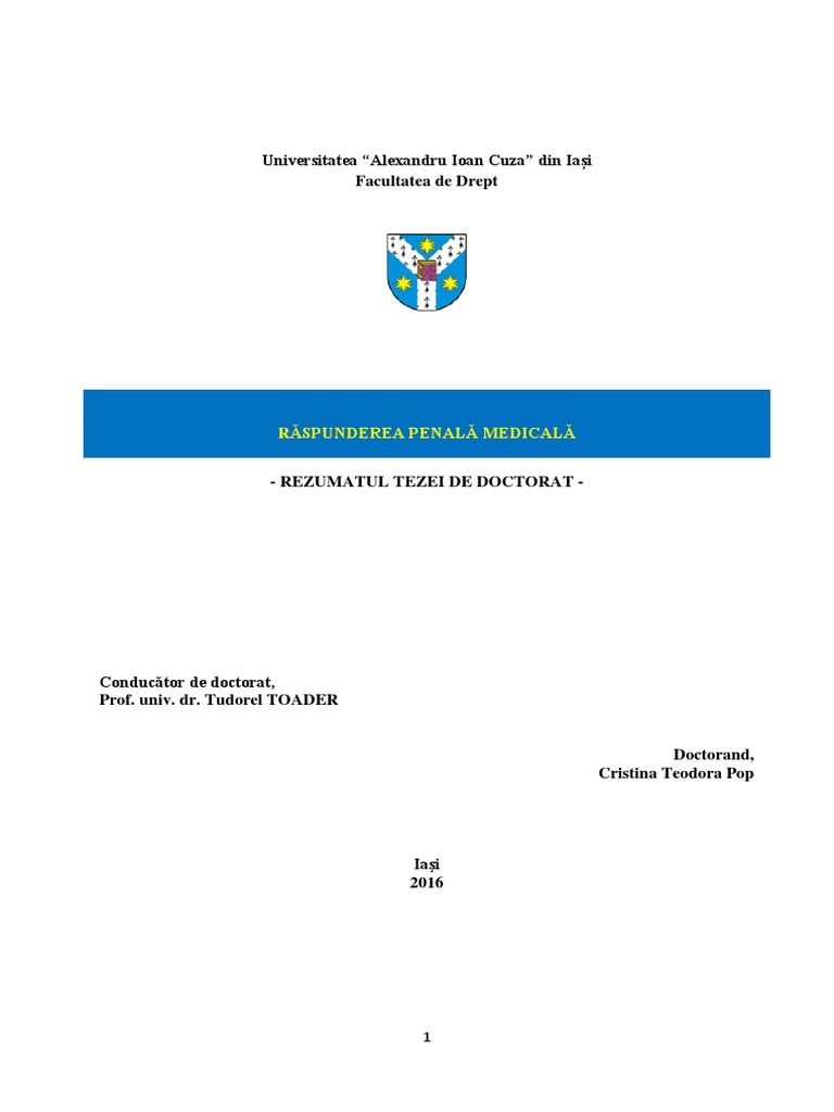 Texa Doctorat Pop Cristina PDF | PDF