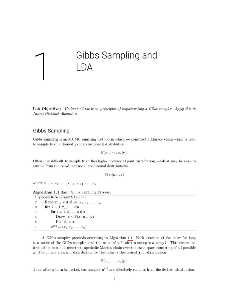 Gibbs Sampling | PDF | Normal Distribution | Mathematical Analysis