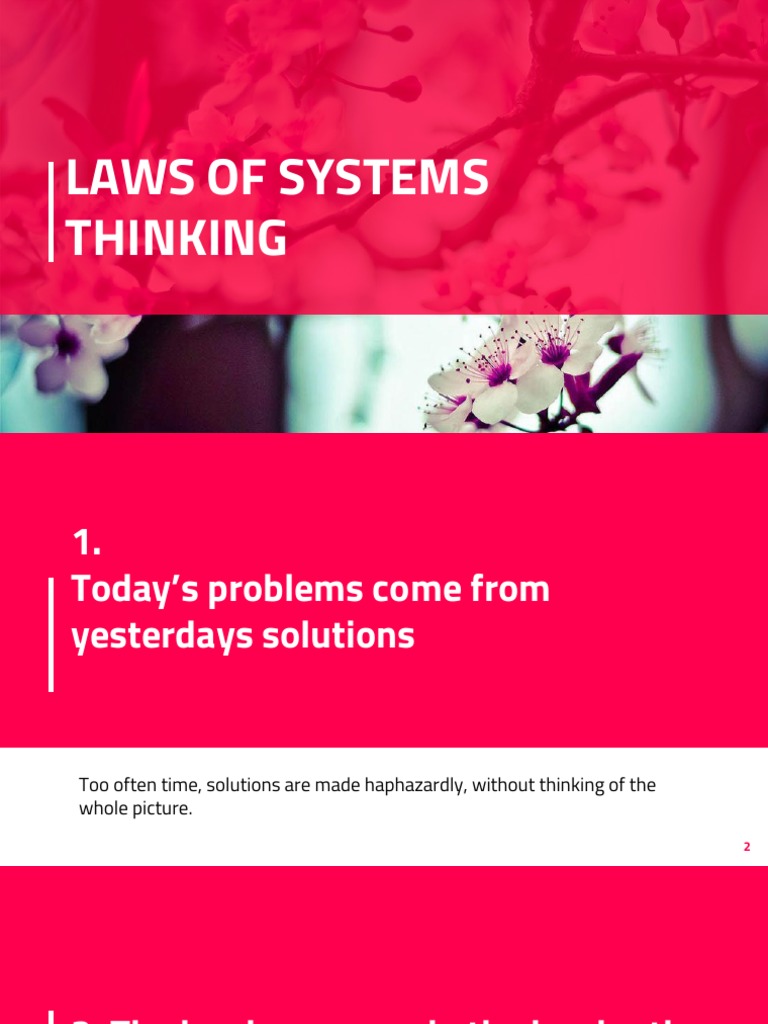 Key Principles of Systems Thinking | PDF | System | Systems Theory