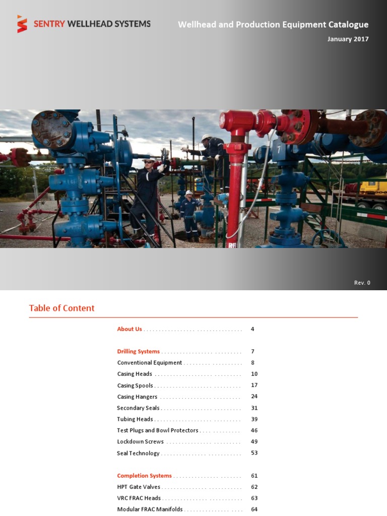 Sentry Wellhead Catalog PDF | PDF | Casing (Borehole) | Pipe (Fluid ...