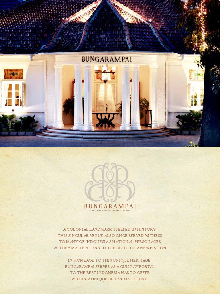 Bunga Rampai Restaurant Menu Overview | PDF