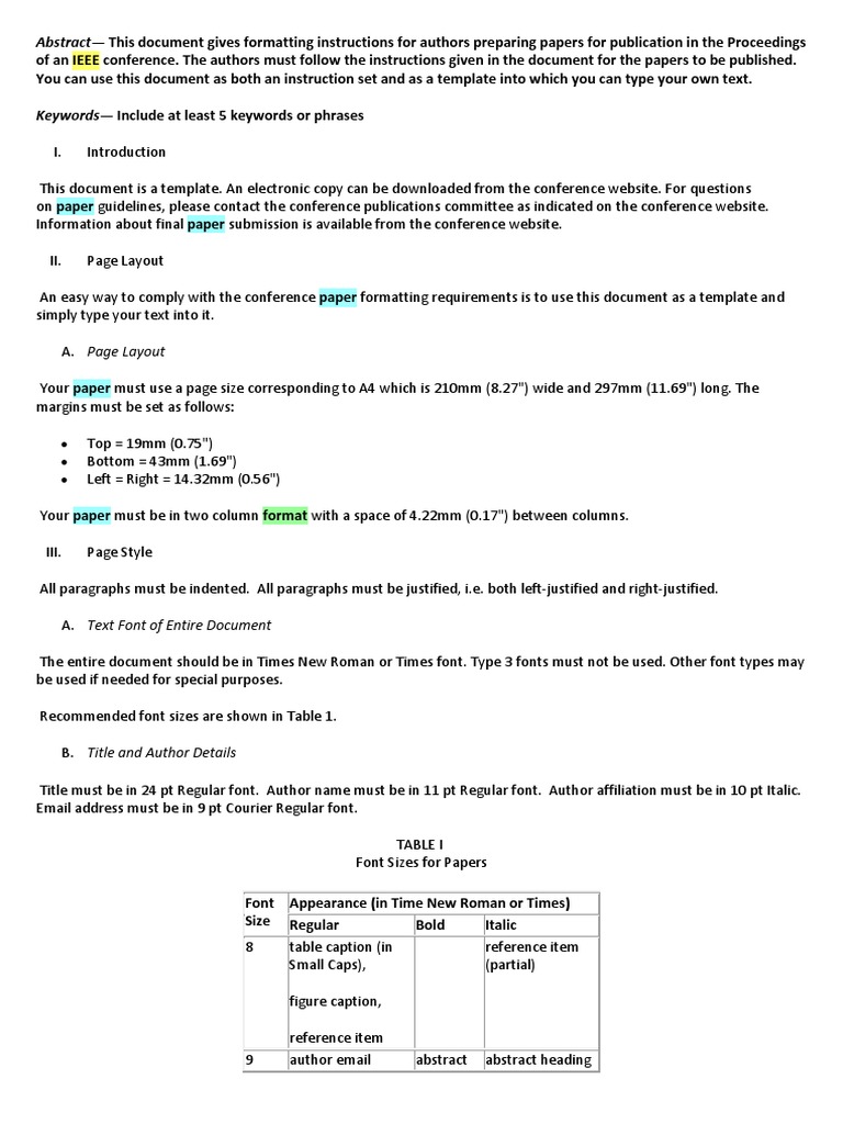 IEEE Paper Formatting Guidelines | PDF | Page Layout | Computing