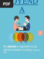Halimbawa NG Adyenda | PDF
