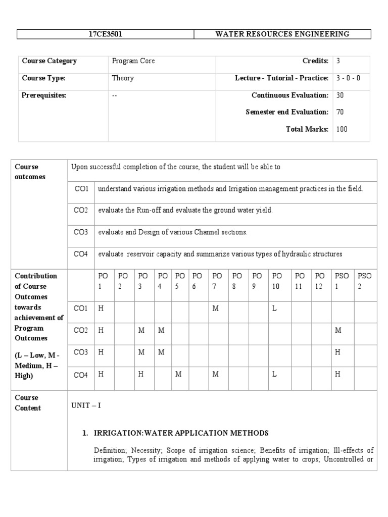 Vr17 Civil Engineering 5th Semester Syllabus | PDF | Sewage Treatment | Green Building