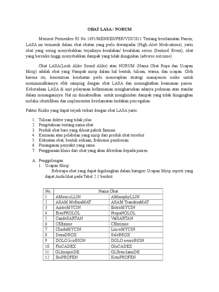 Obat Lasa | PDF