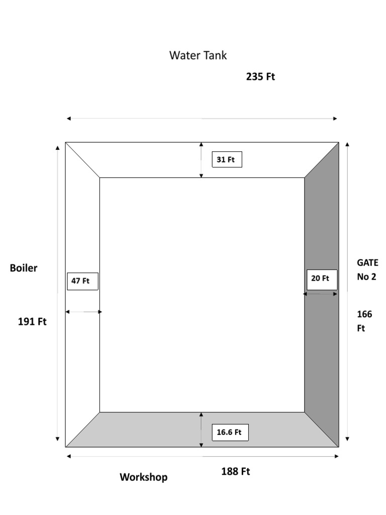 Water tank diagram with dimensions | PDF