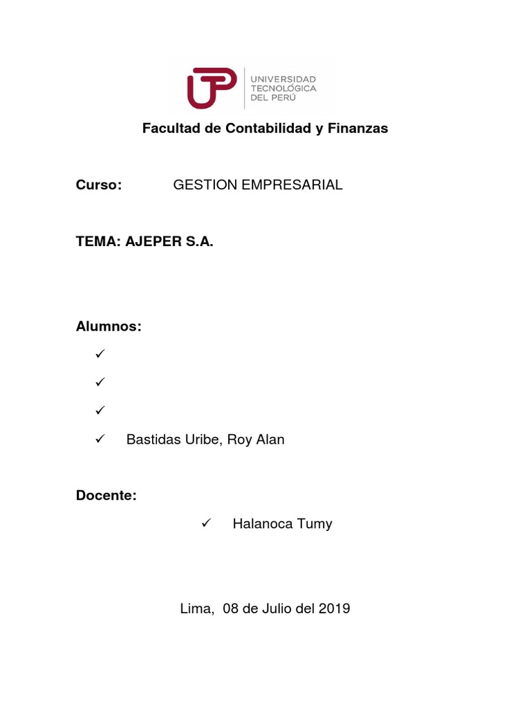 Ajeper Peru | PDF | Economias | Business