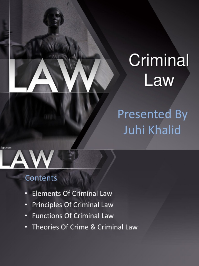 Overview of Criminal Law Principles | PDF | Mens Rea | Criminal Law
