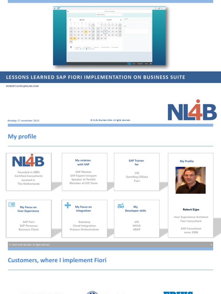 Lessons Learned Fiori Pdf Web Application Mobile App