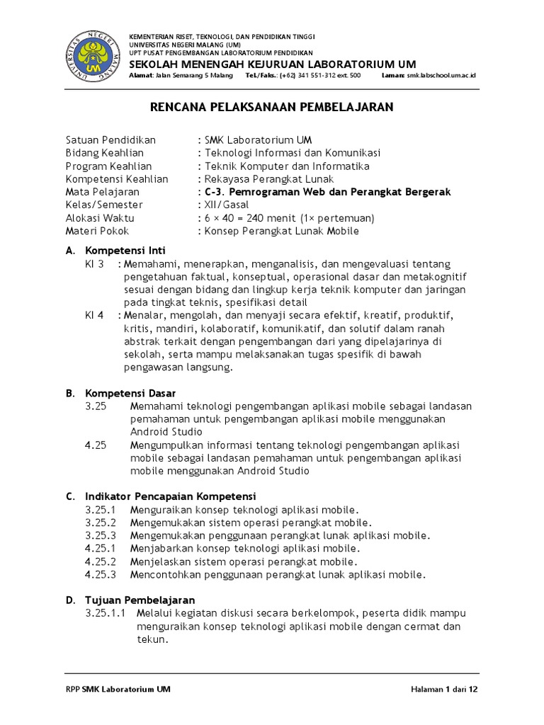 RPP PWPB KD 3.25 Dan 4.25 | PDF
