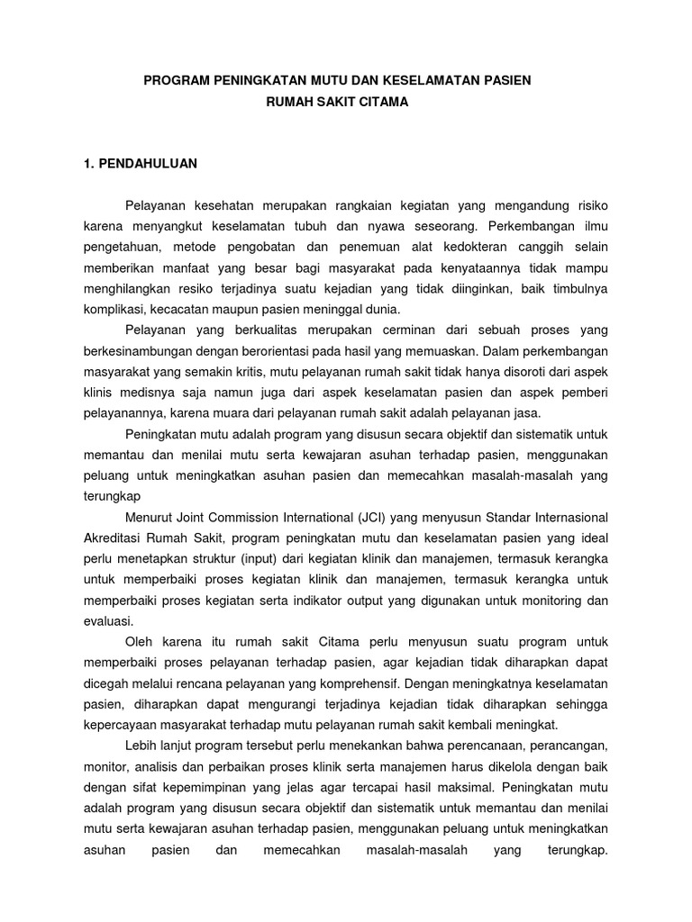 Program PMKP RS Citama | PDF