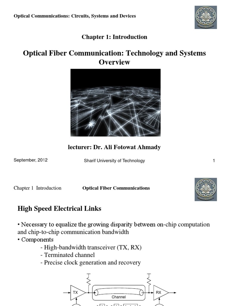 Optical Fiber Communication: Technology and Systems: Chapter 1 ...