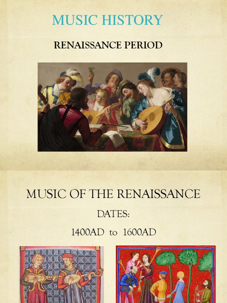 Music History Powerpoint - Renaissance Period | PDF | Choir | Classical ...