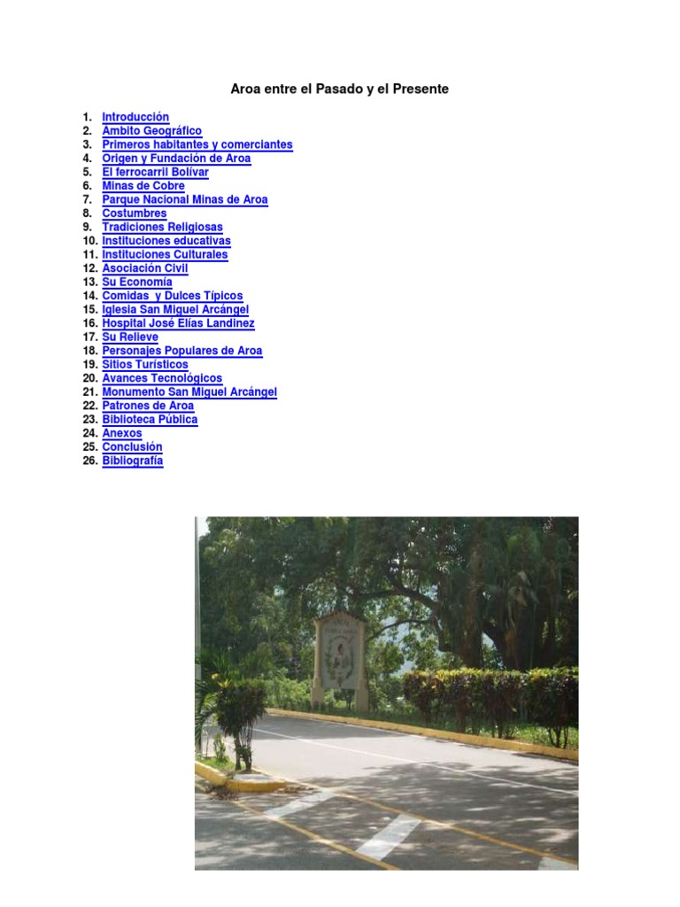 Aroa Entre El Pasado y El Presente | PDF | Venezuela | Escuelas