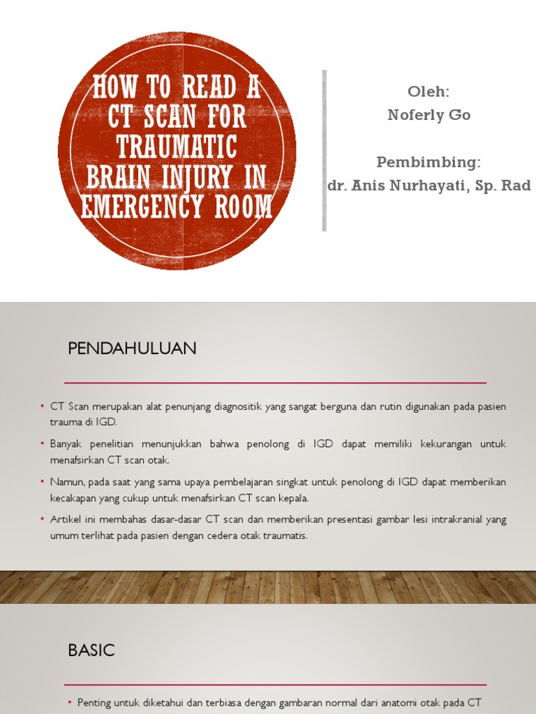 CT Scan Trauma Kepala | PDF