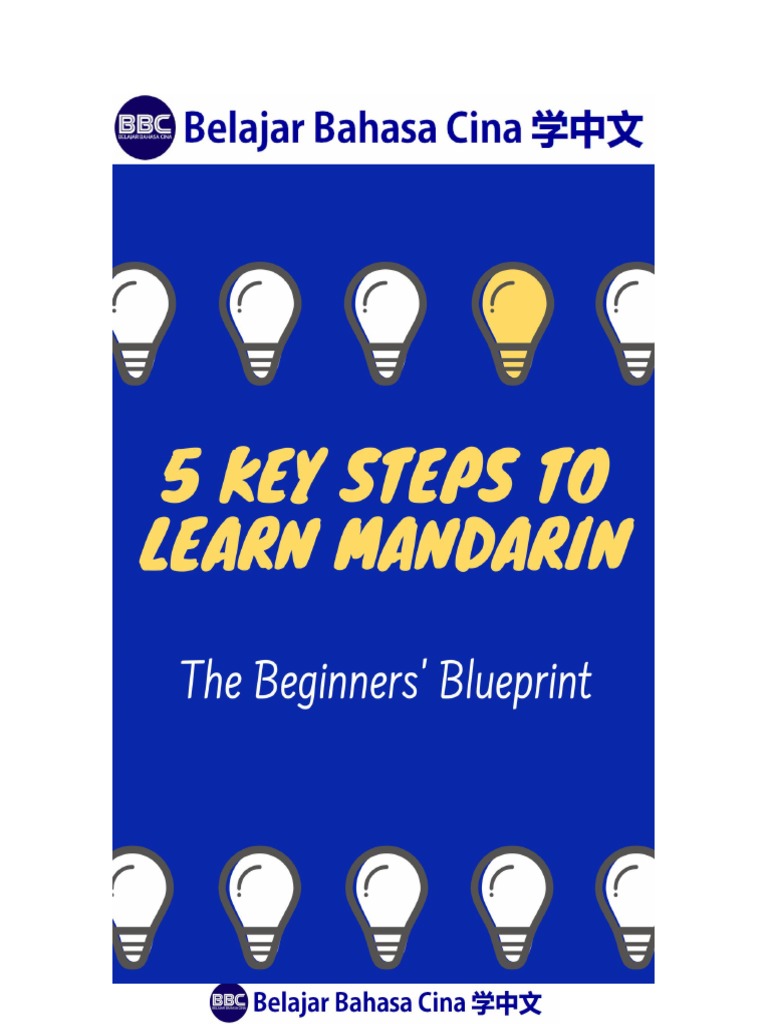 5 Key Steps To Learn Mandarin (Beginners' Blueprint) | PDF | Chinese ...