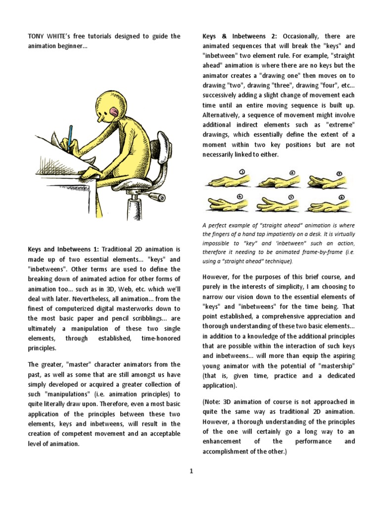 Understanding the Fundamentals of Traditional 2D Animation through Keys ...