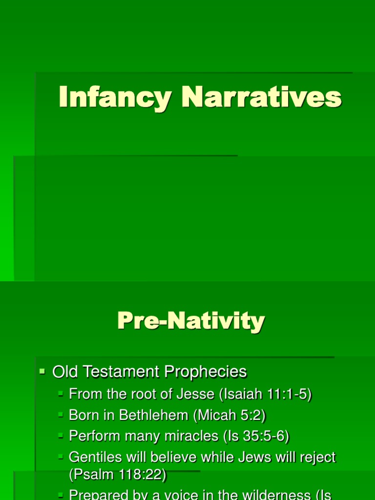The Infancy Narrative | PDF | John The Baptist | Christianity